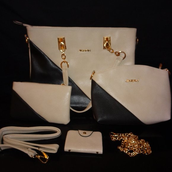 Jingpin | Bags | Jingpin 4 Piece Set Tote Wristlet Credit Card Holder ...